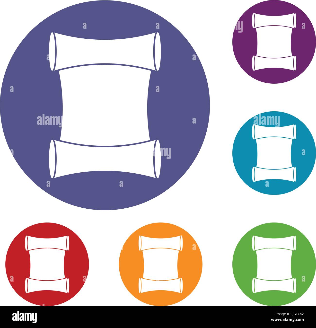 Scroll icons set Stock Vector Image & Art - Alamy