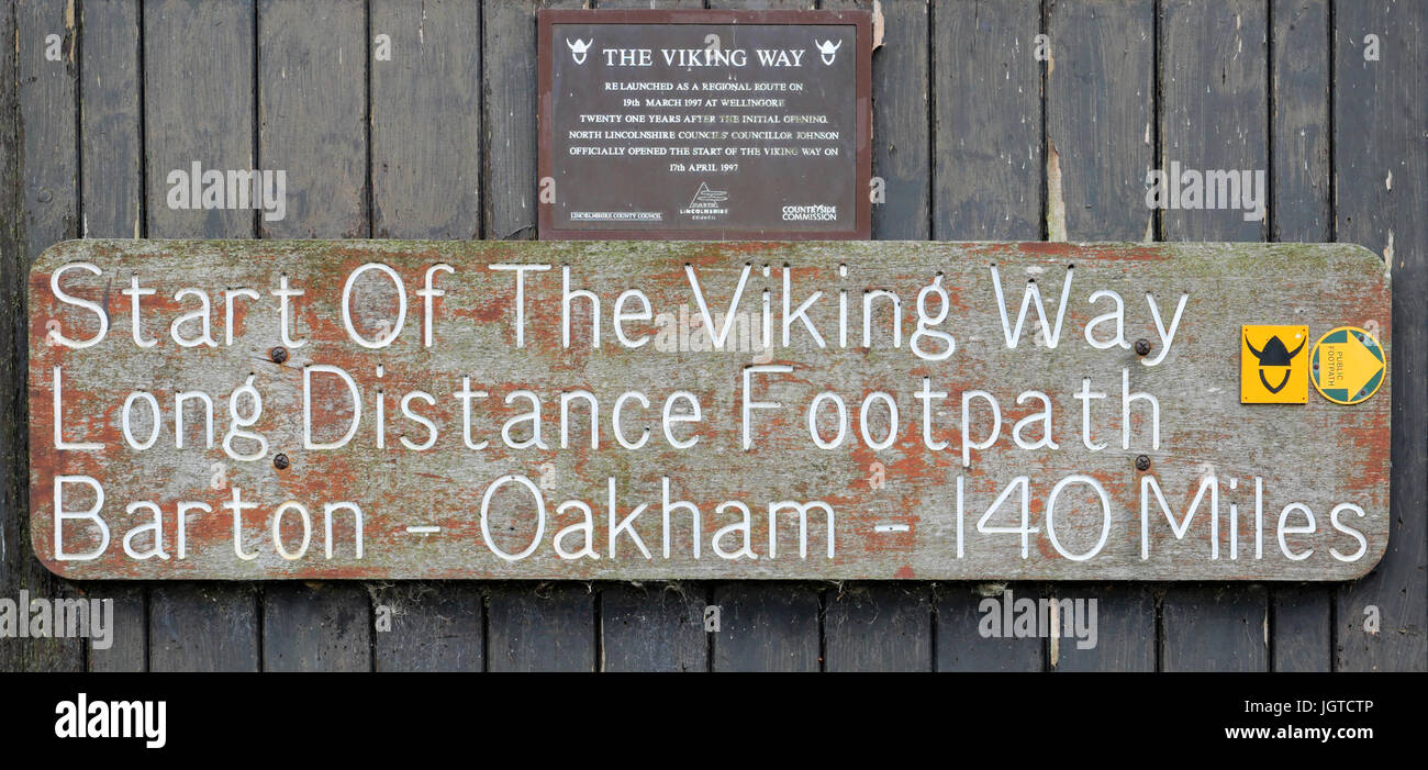 The viking way start sign hi-res stock photography and images - Alamy