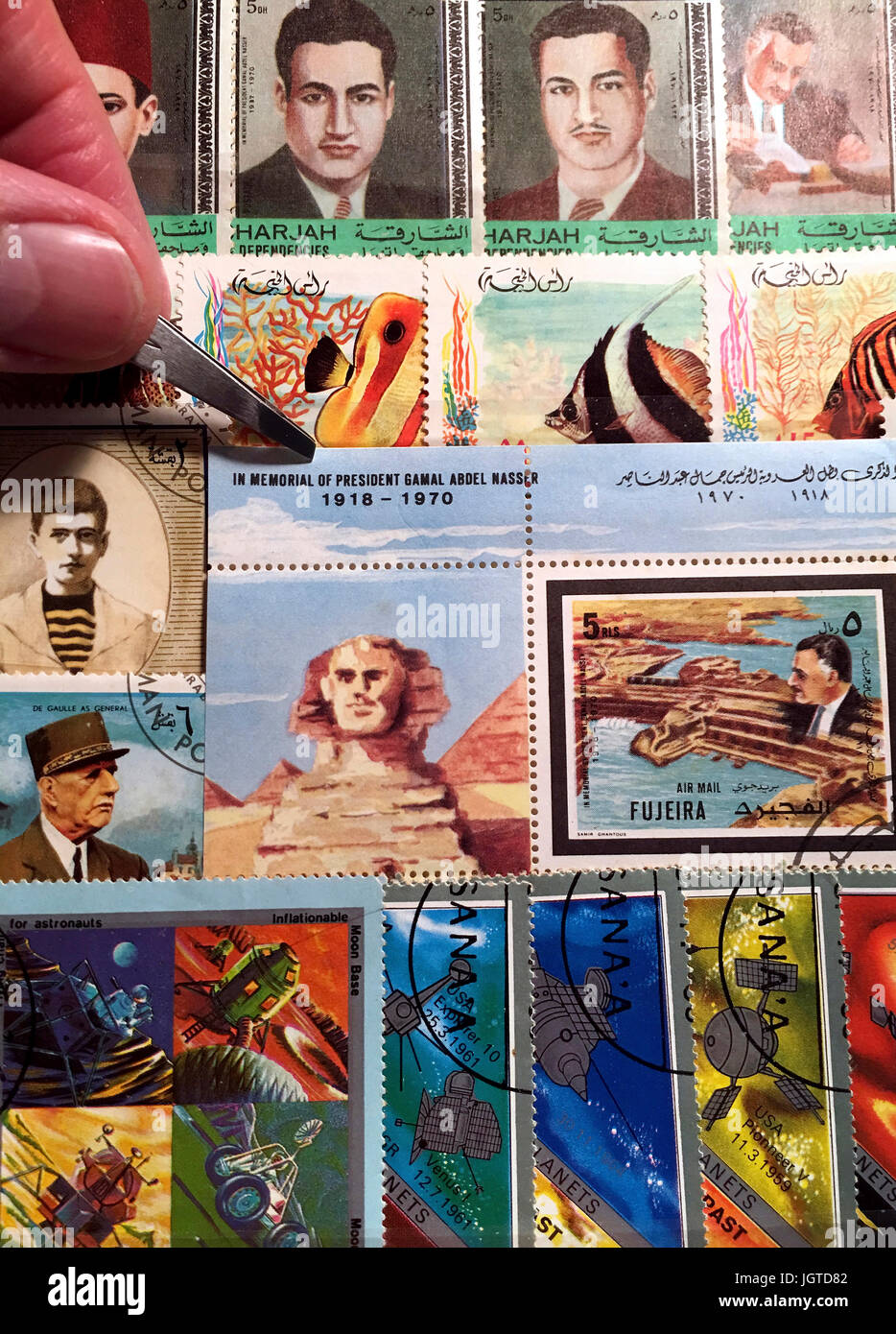 Egypt postage stamp hi-res stock photography and images - Alamy