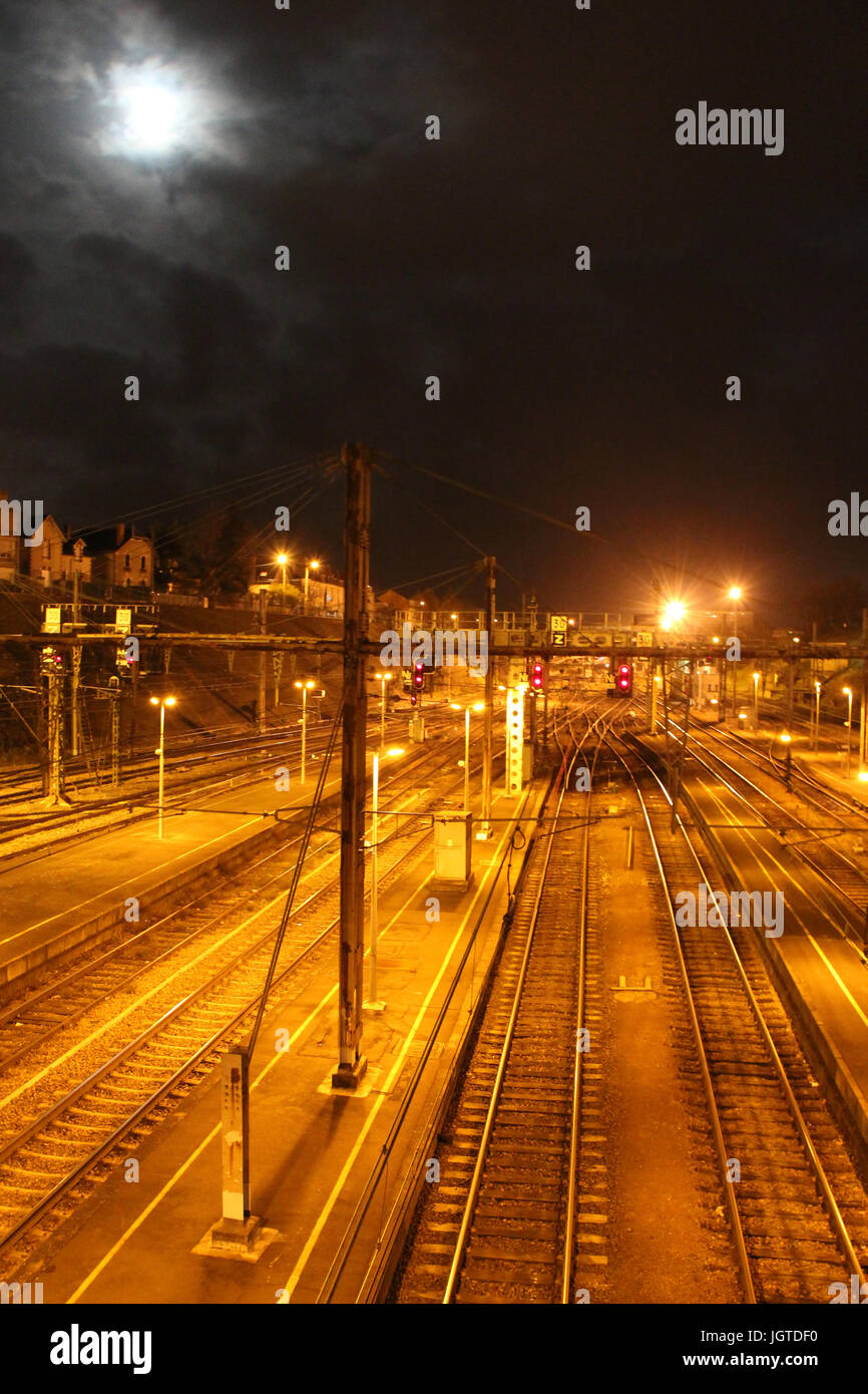 Railway station in Vierzon (France Stock Photo - Alamy
