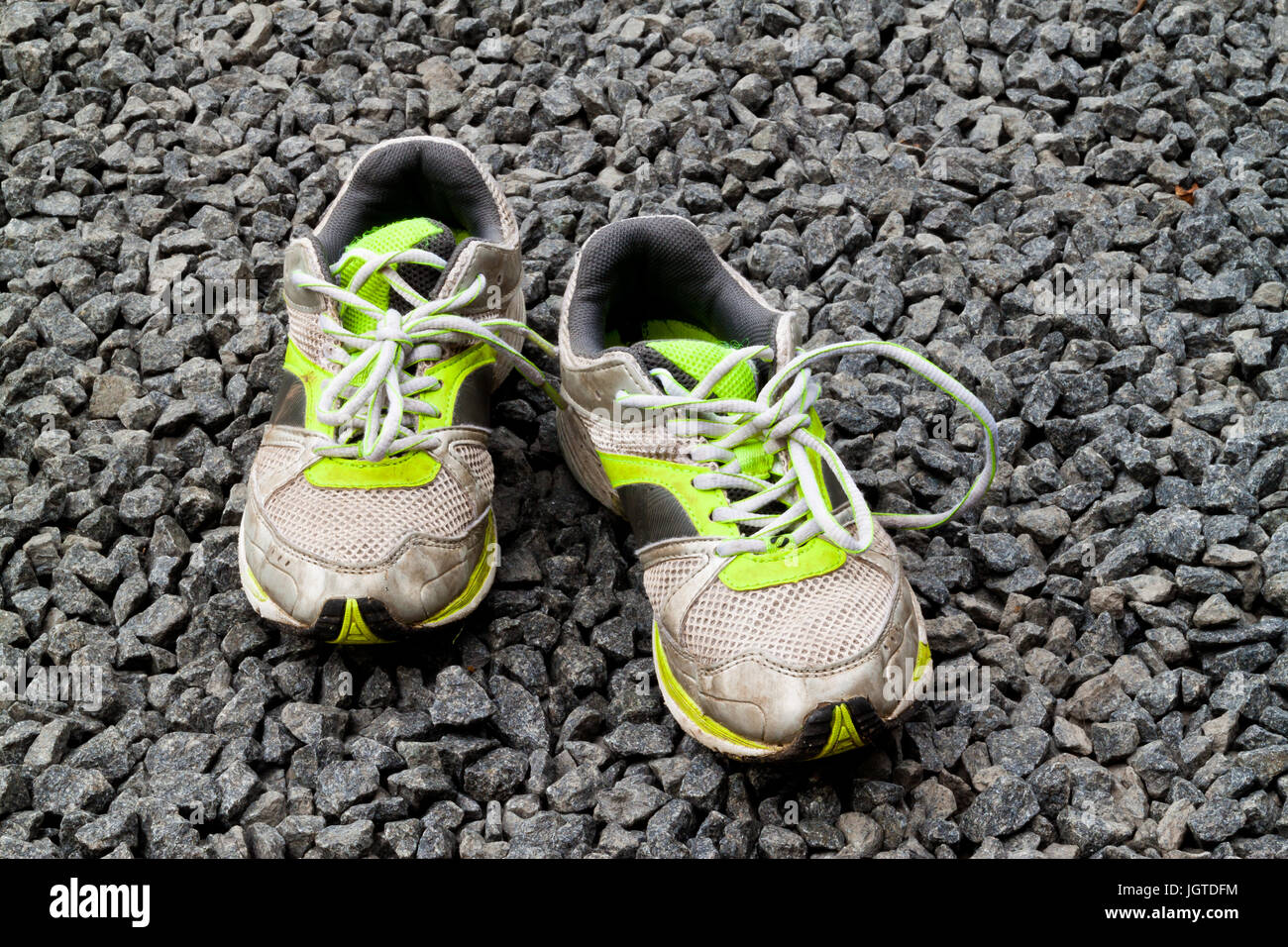 Grey running trainers hi-res stock photography and images - Alamy