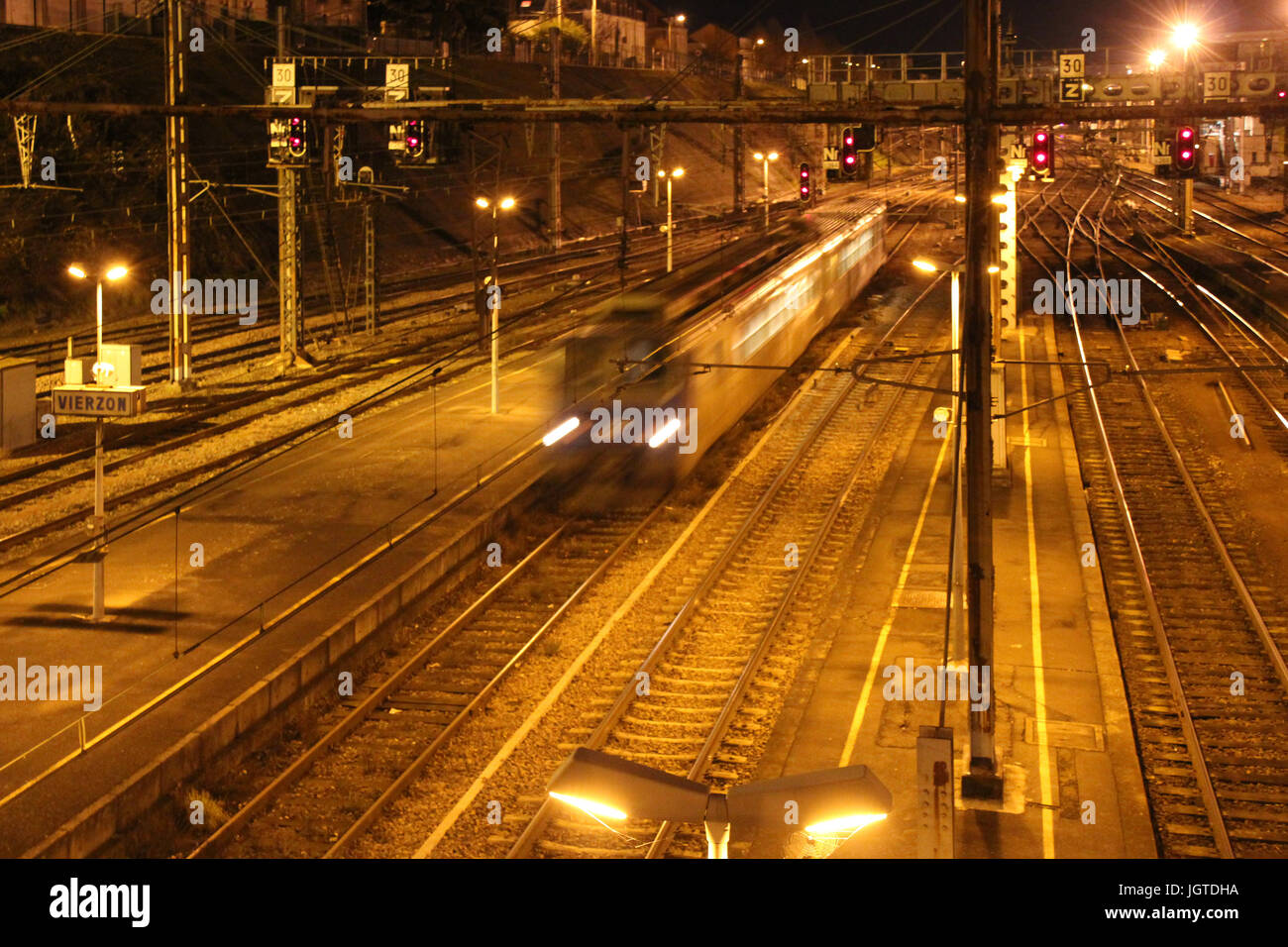 Railway station in Vierzon (France Stock Photo - Alamy