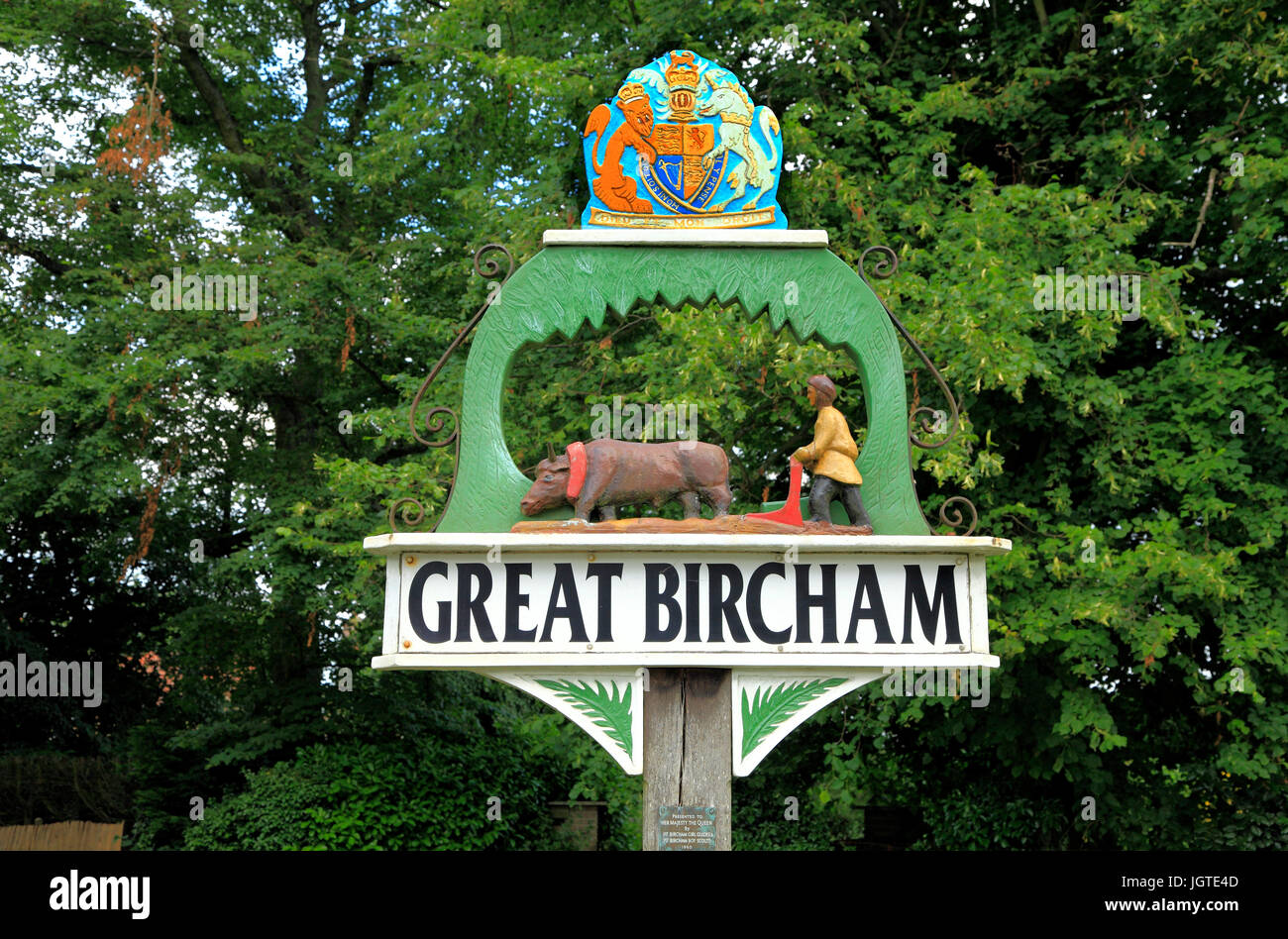 Bircham village sign hi-res stock photography and images - Alamy