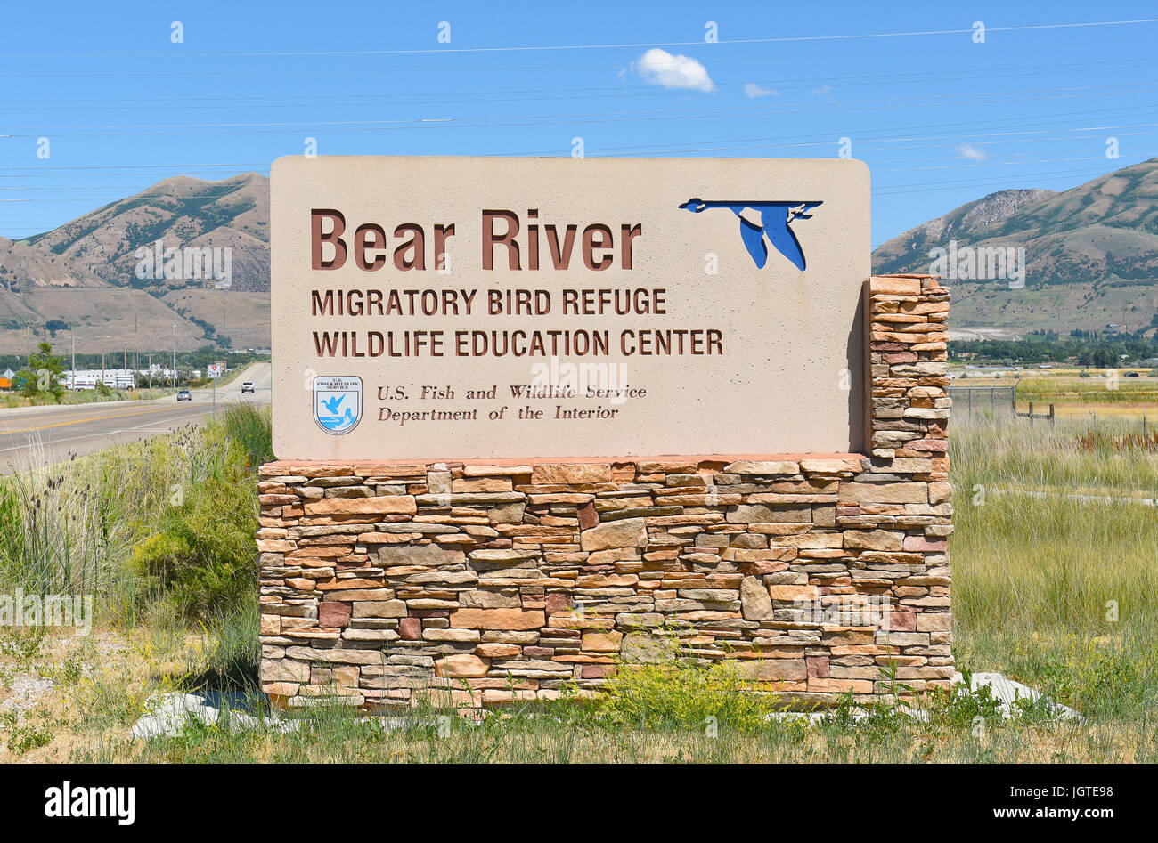 BRIGHAM CITY, UTAH - JUNE 28, 2017: Bear River Migratory Bird Refuge ...
