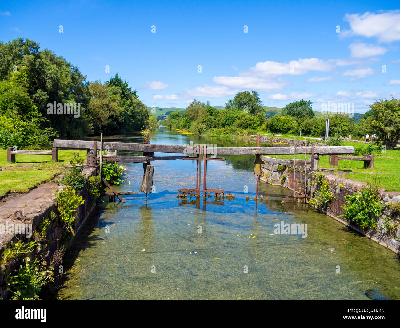 Remains of Canal gates at Canal Foot the seaward end of the historic ...