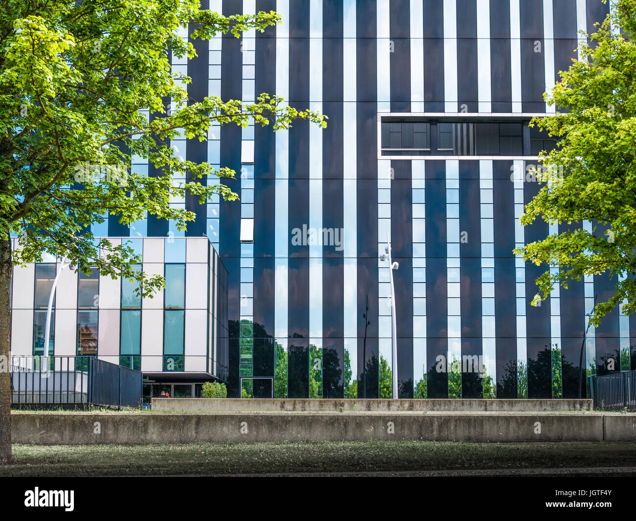 The Cube, a contemporary glass cuboid shaped building to house the ...