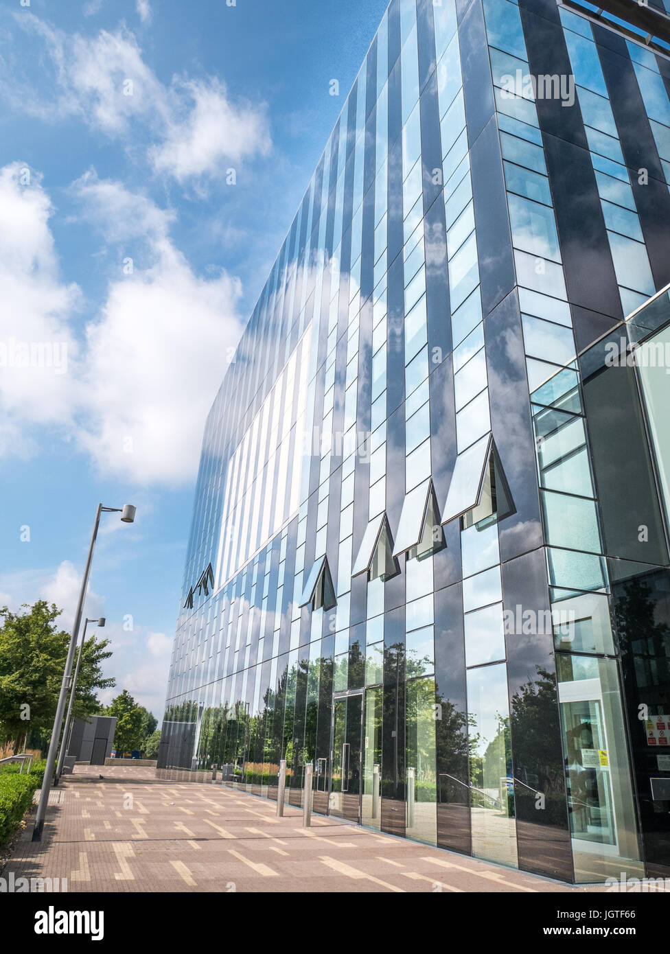 The Cube, a contemporary glass cuboid shaped building to house the ...