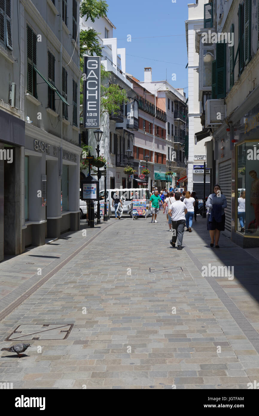 The old town in Gibraltar Stock Photo - Alamy