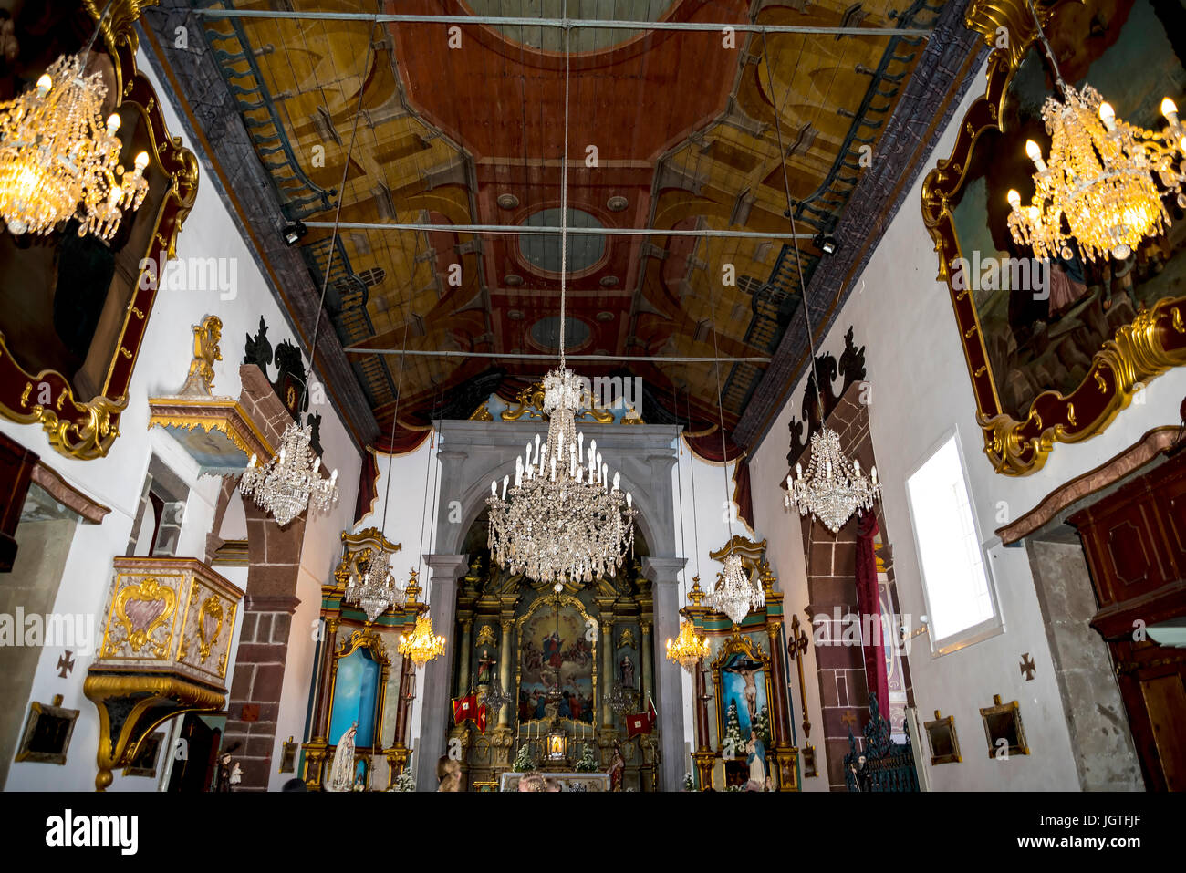 Church of our Lady of Monte in Funchal Portugal Stock Photo - Alamy