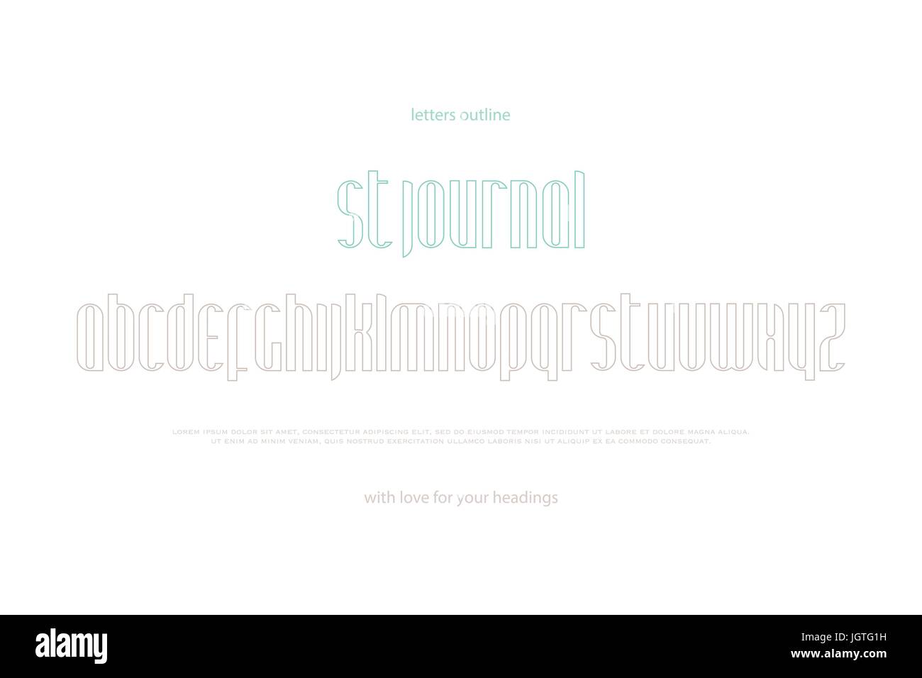 Typefaces vector Cut Out Stock Images & Pictures - Alamy