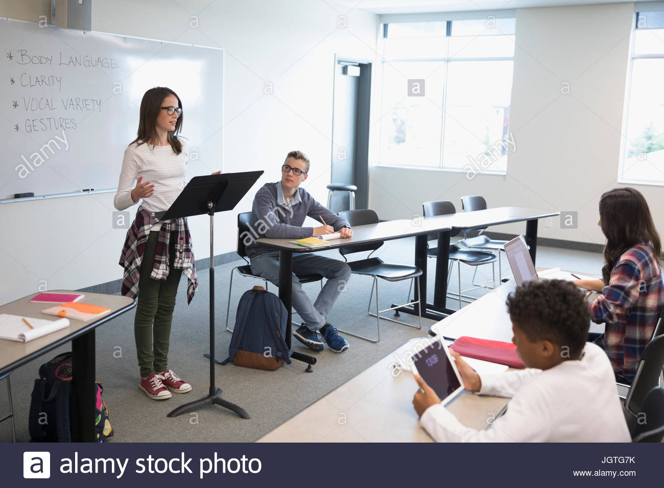 Child podium debate hi-res stock photography and images - Alamy