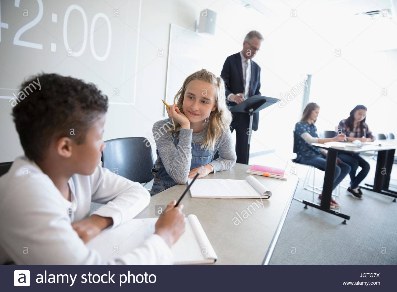 Tween boys notepad hi-res stock photography and images - Alamy