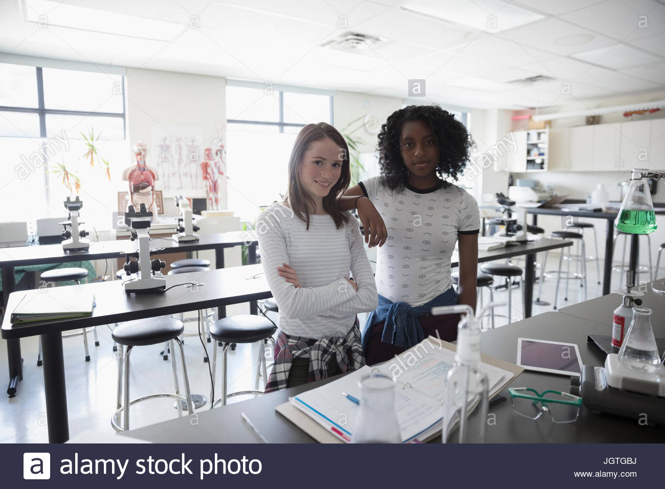 Black girls conducting science experiment hi-res stock photography and ...