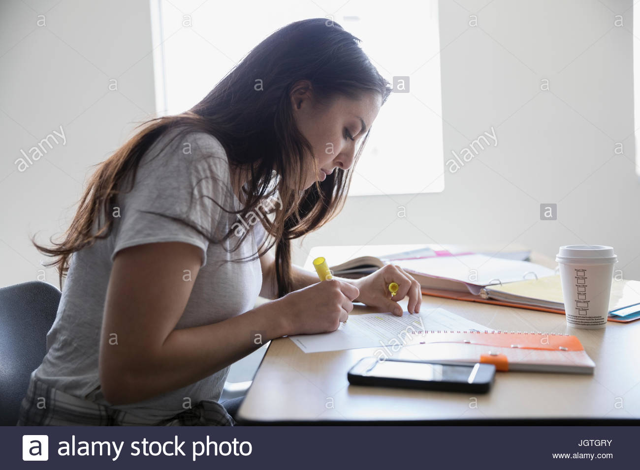 Student coffee classroom hi-res stock photography and images - Alamy
