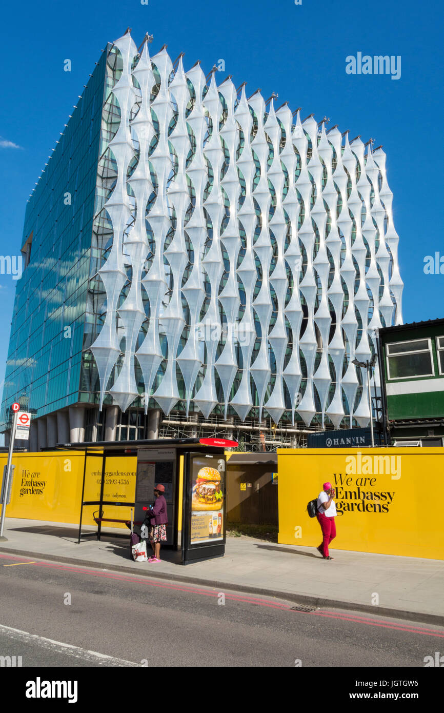 London, England, UK: The New US Embassy at Embassy Gardens in Nine Elms ...