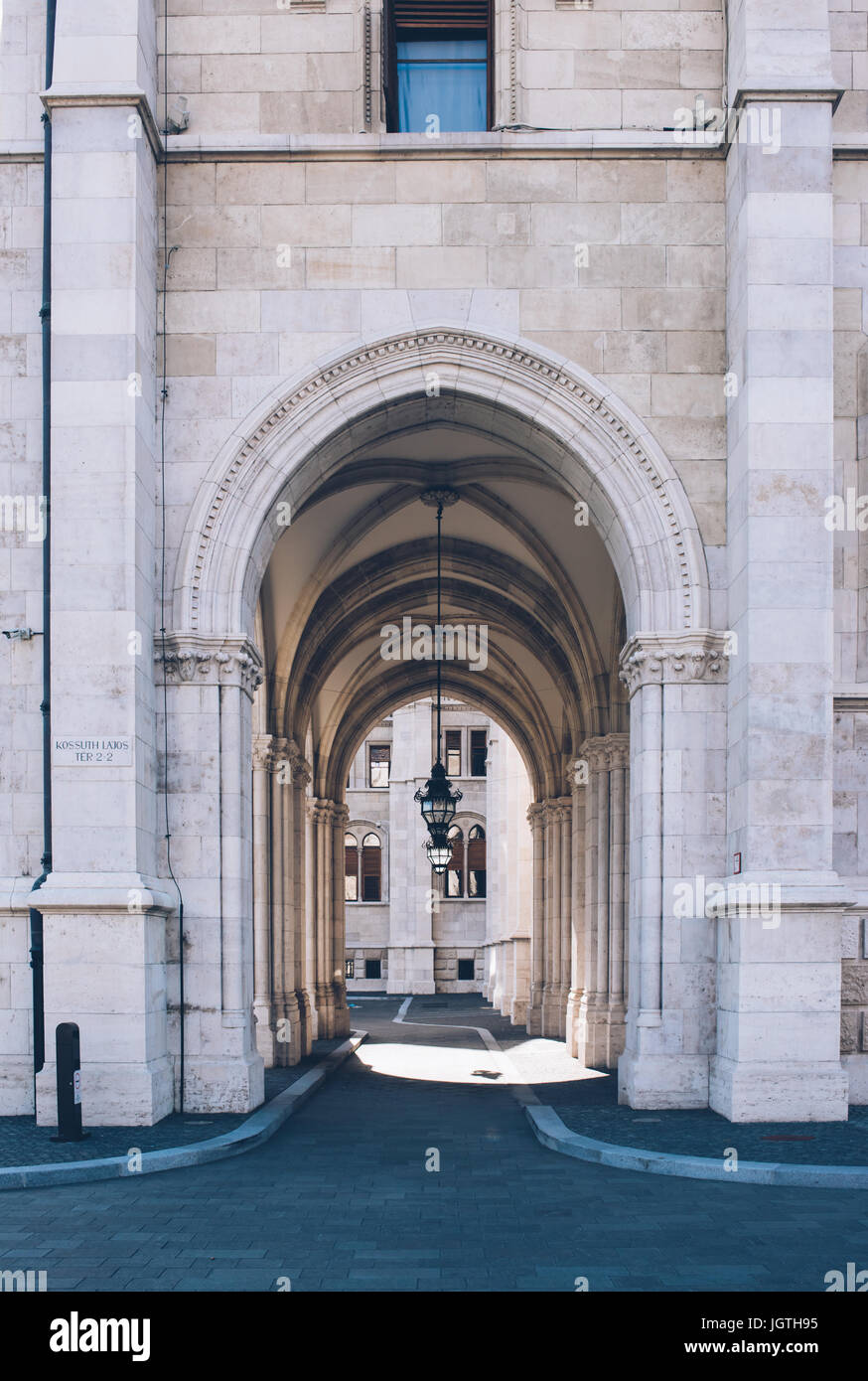 Arched passage, details of old architecture Stock Photo - Alamy