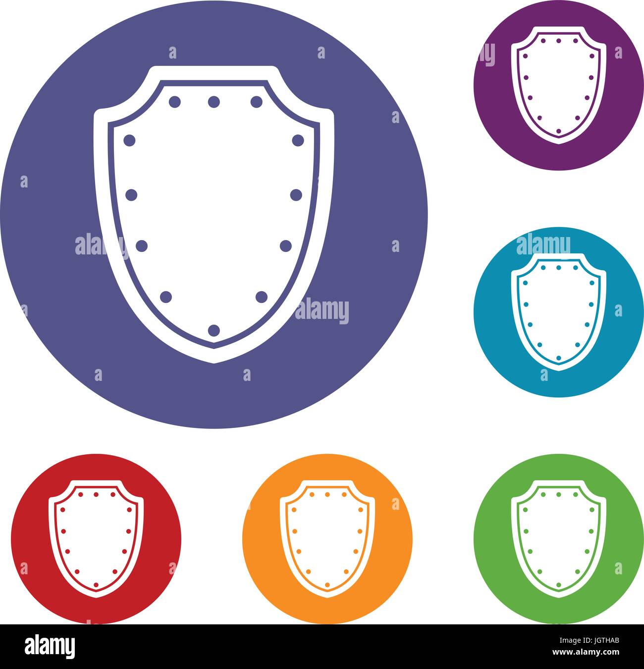 Army protective shield icons set Stock Vector Image & Art - Alamy