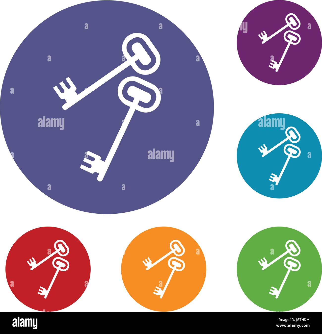Keys icons set Stock Vector Image & Art - Alamy