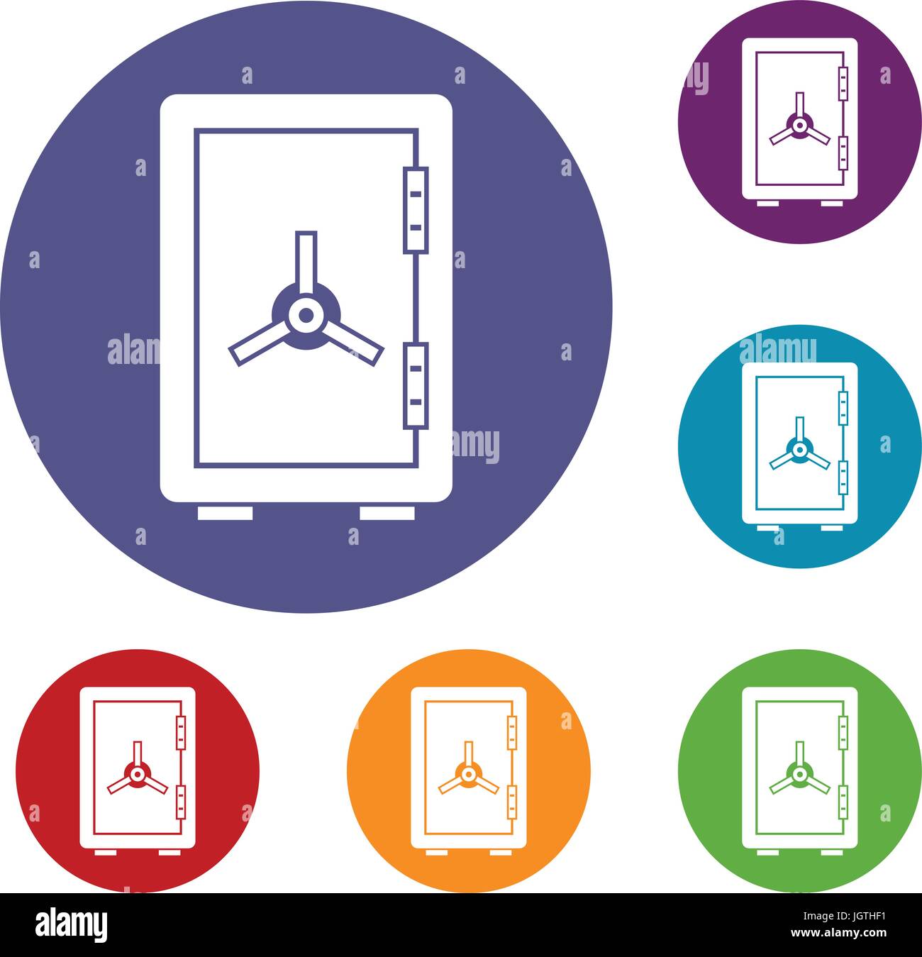 Safe icons set Stock Vector Image & Art - Alamy