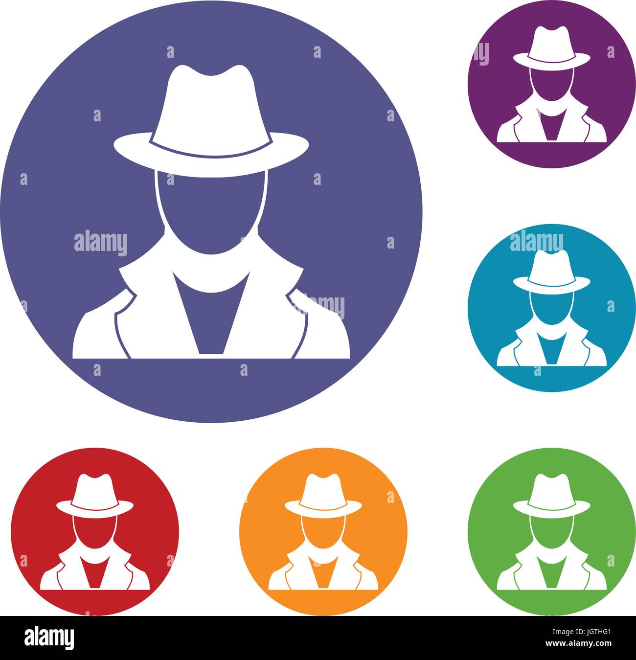 Spy icons set Stock Vector Image & Art - Alamy