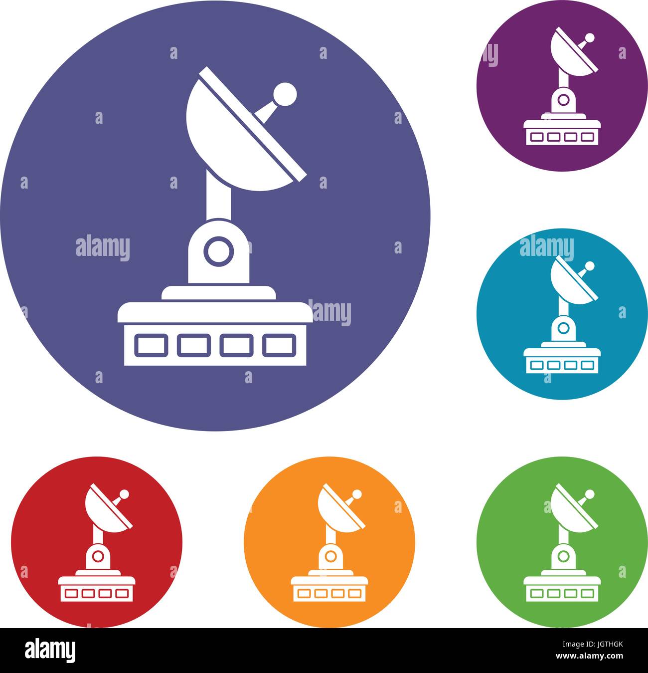 Satellite dish icons set Stock Vector Image & Art - Alamy