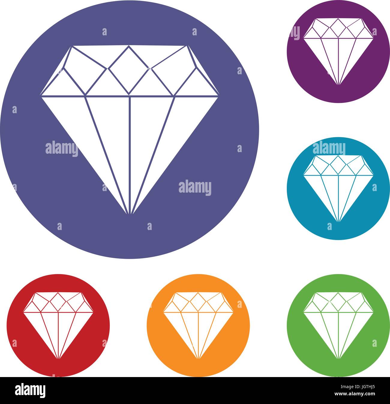 Diamond icons set Stock Vector Image & Art - Alamy