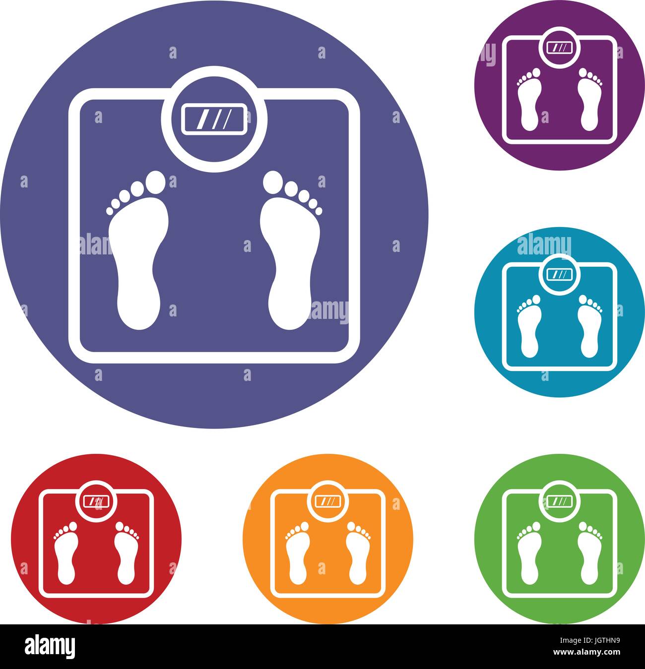 Floor scales icons set Stock Vector Image & Art - Alamy