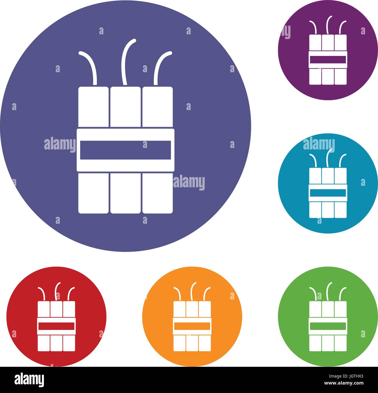 Dynamite explosives icons set Stock Vector Image & Art - Alamy