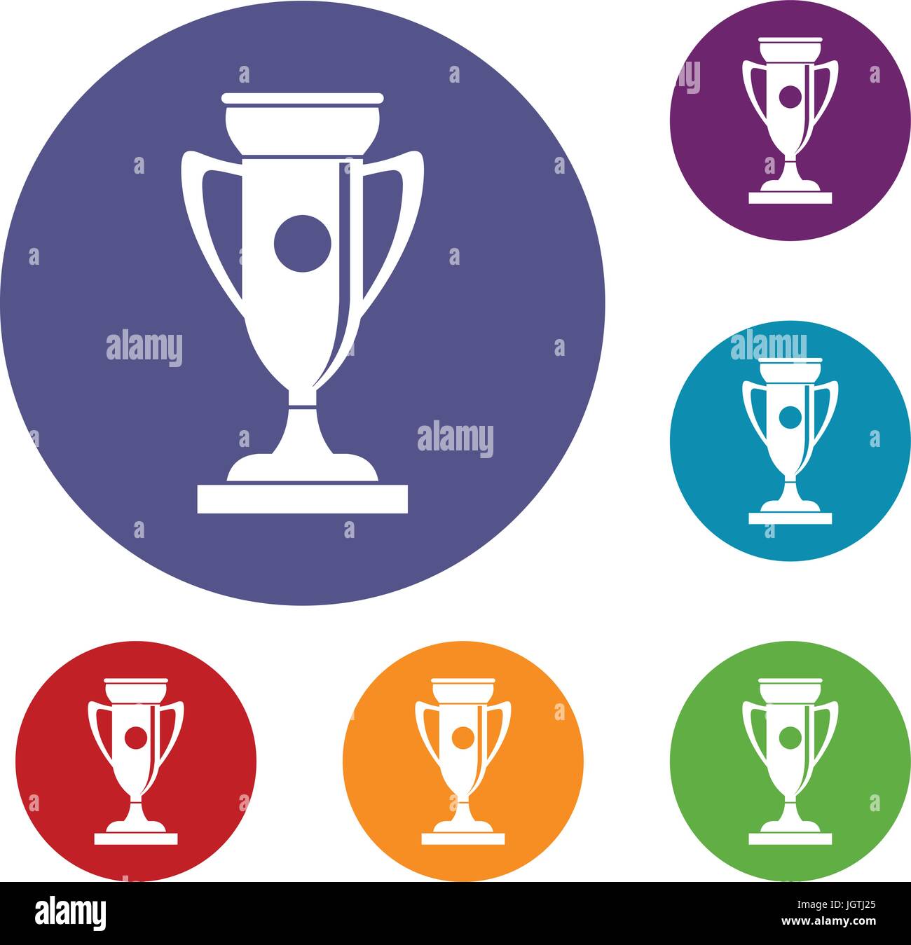 Winning cup icons set Stock Vector Image & Art - Alamy