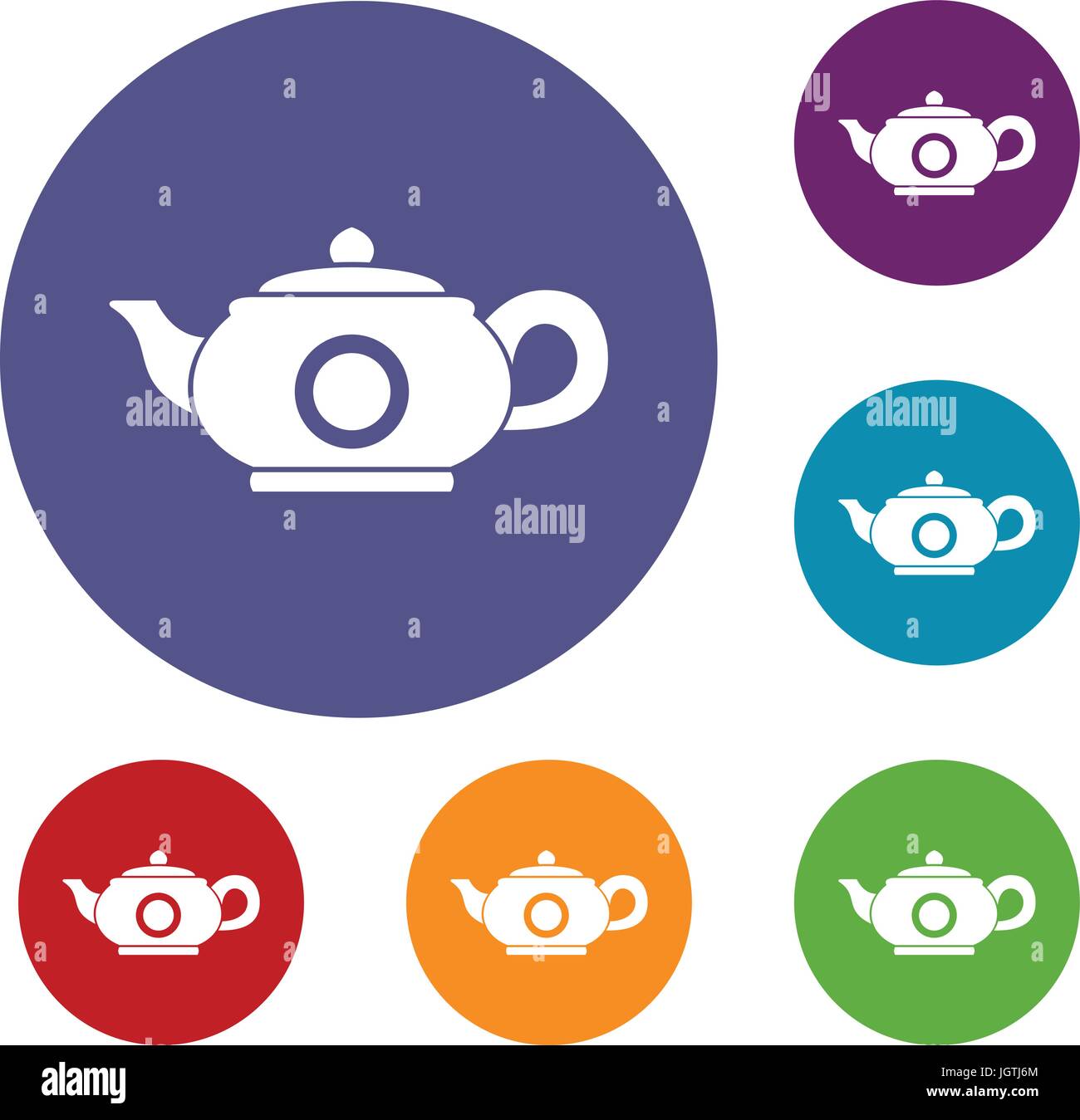 Teapot icons set Stock Vector Image & Art - Alamy