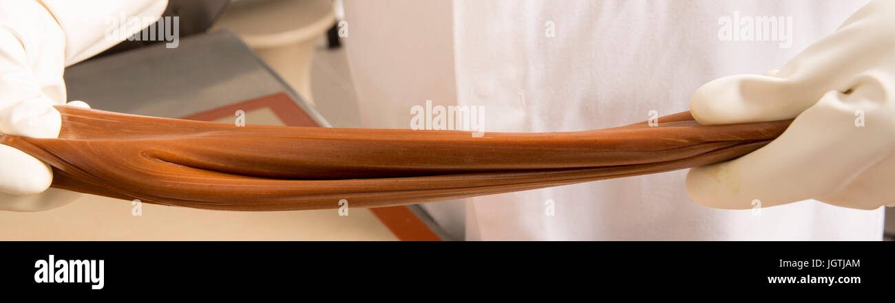 Artisanal production of caramel toffee sweets butterscotch candies ...