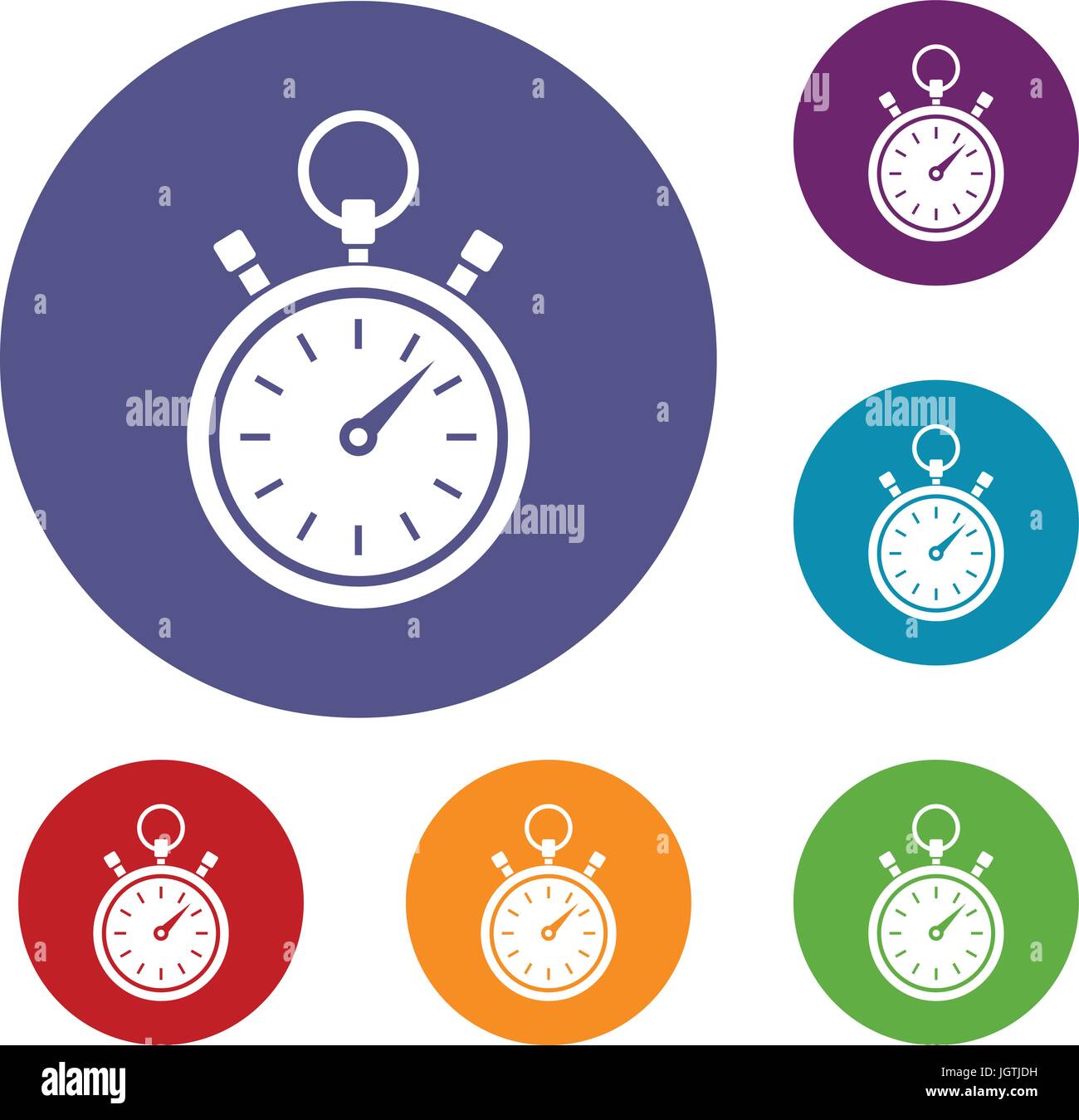 Stopwatch icons set Stock Vector Image & Art - Alamy