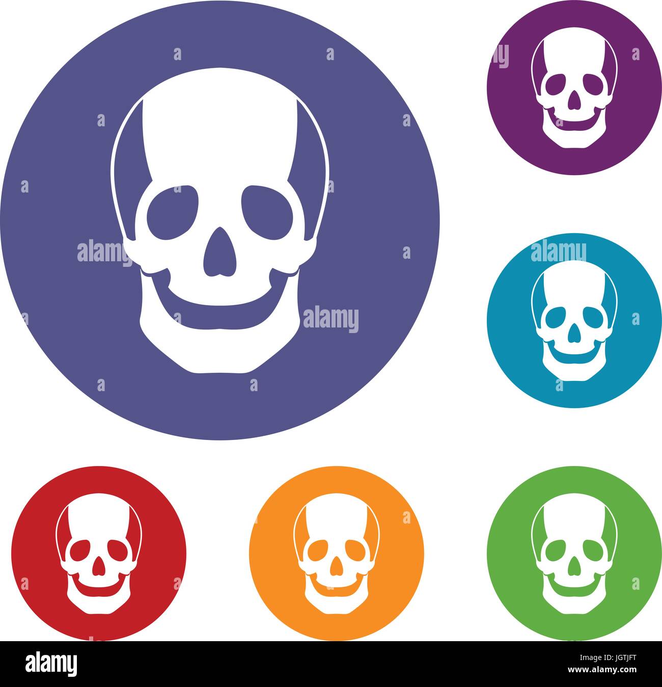 Skull icons set Stock Vector Image & Art - Alamy