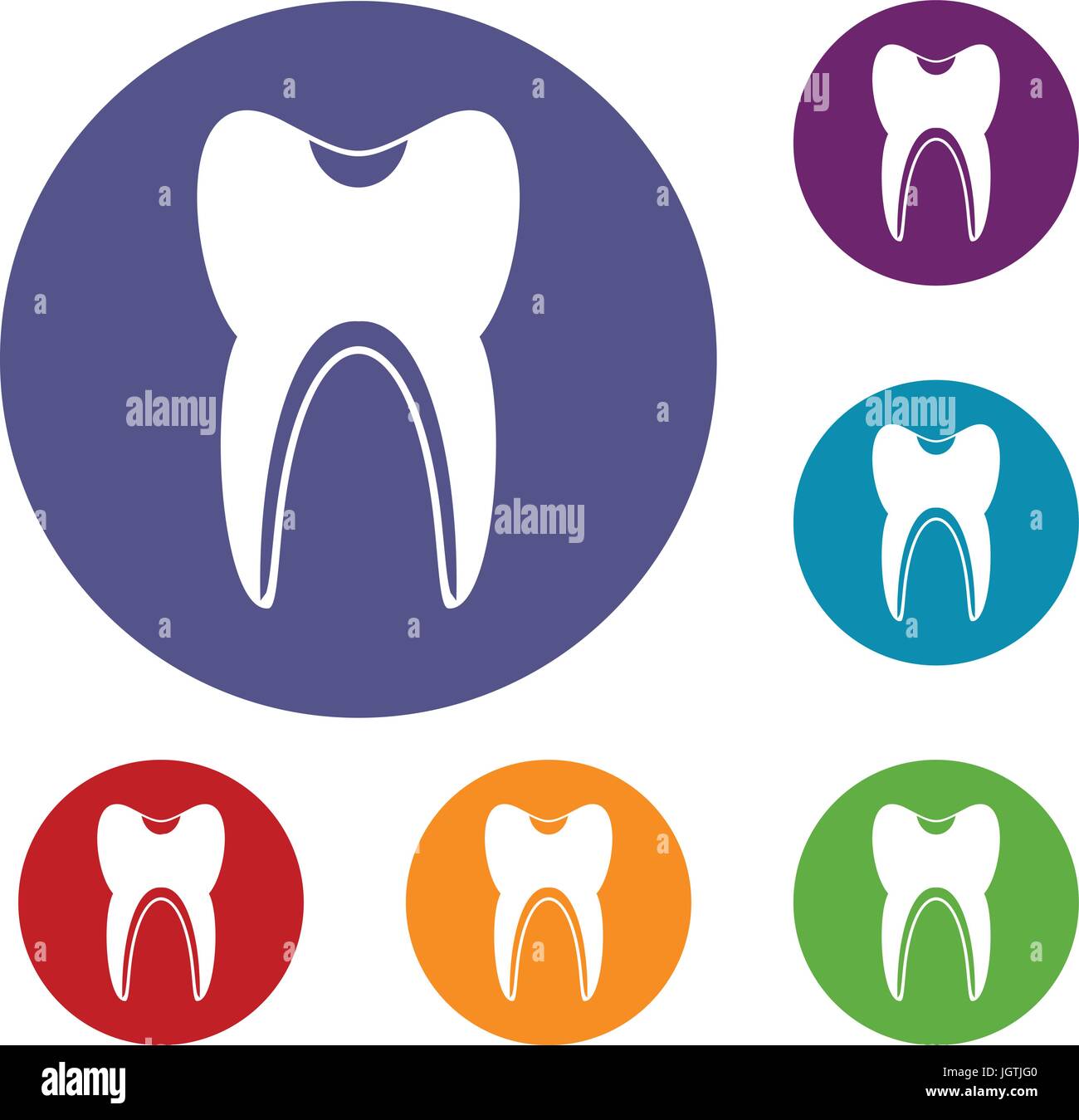 Tooth icons set Stock Vector Image & Art - Alamy