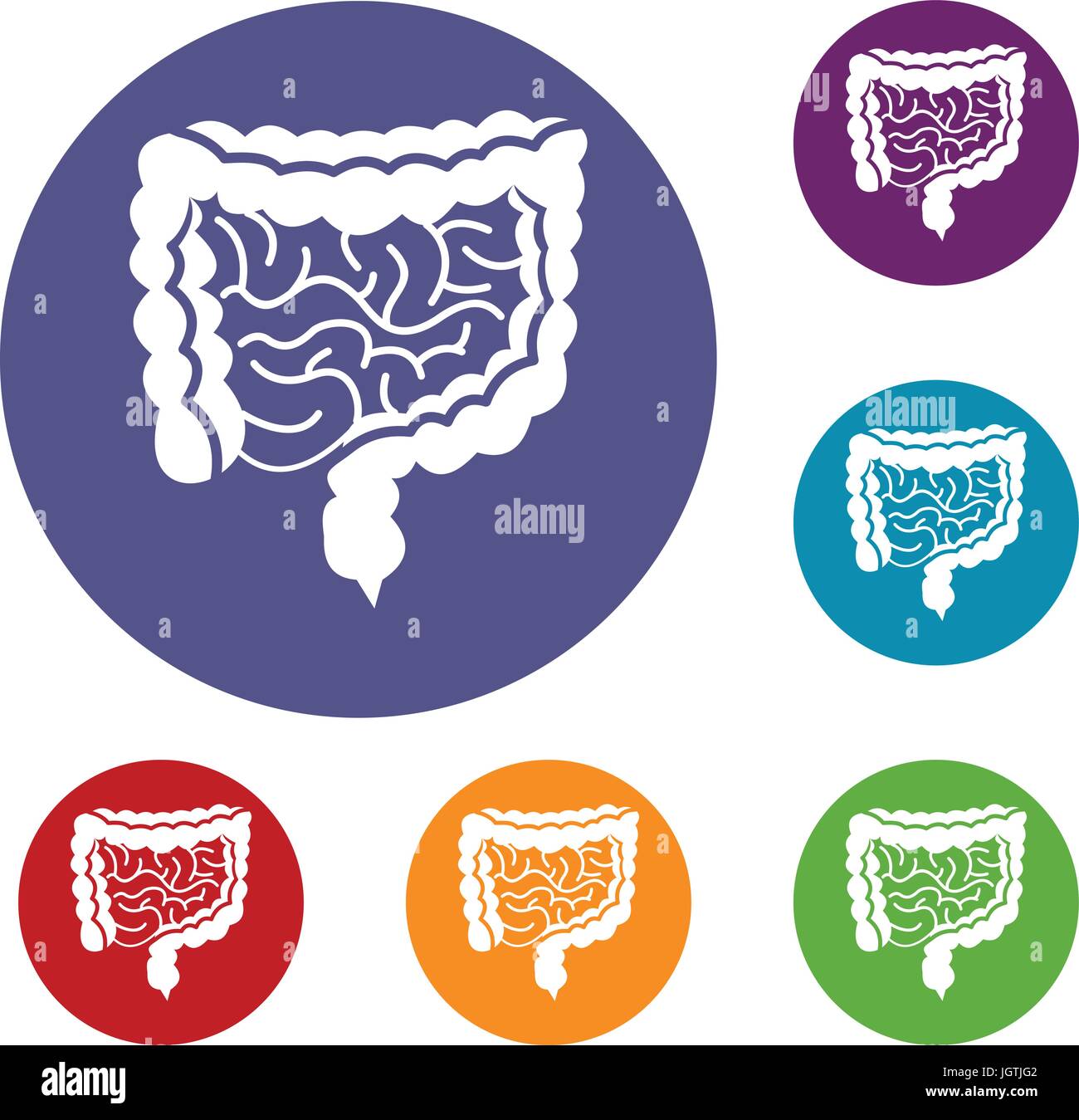 Intestines icons set Stock Vector Image & Art - Alamy