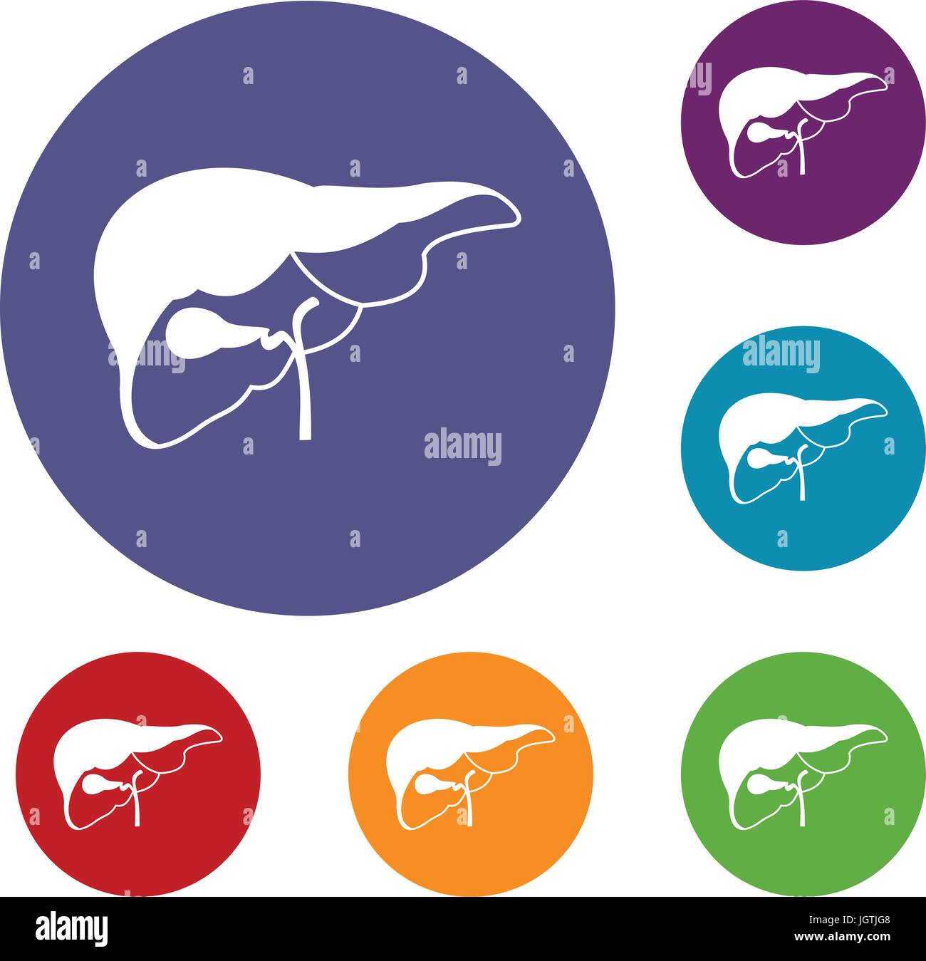 Liver icons set Stock Vector Image & Art - Alamy