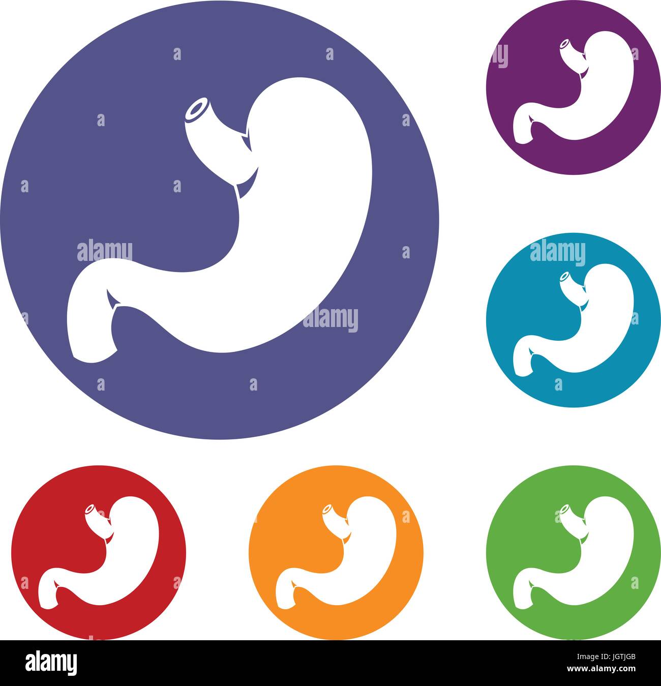Stomach icons set Stock Vector Image & Art - Alamy