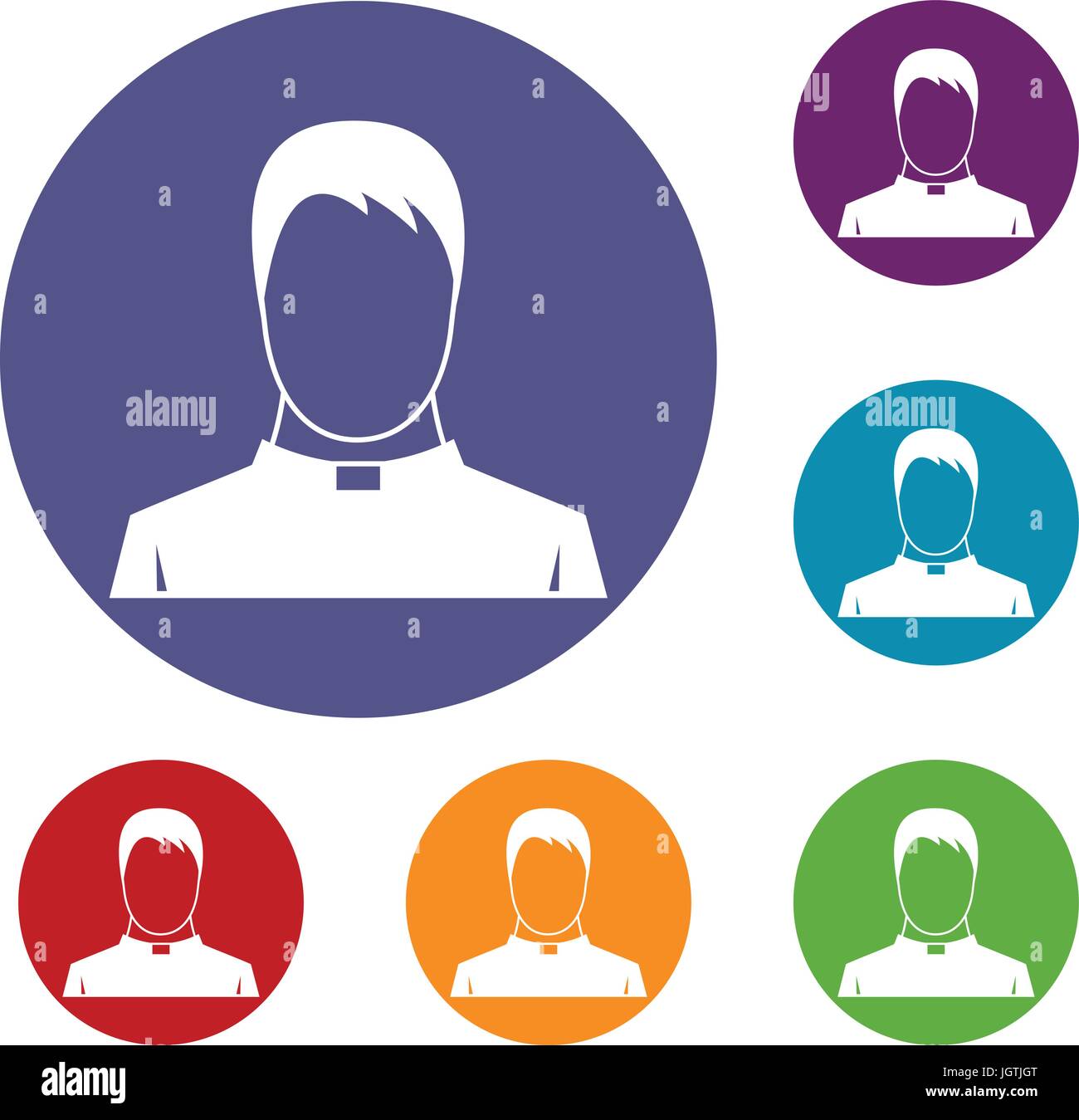 Priest icons set Stock Vector Image & Art - Alamy