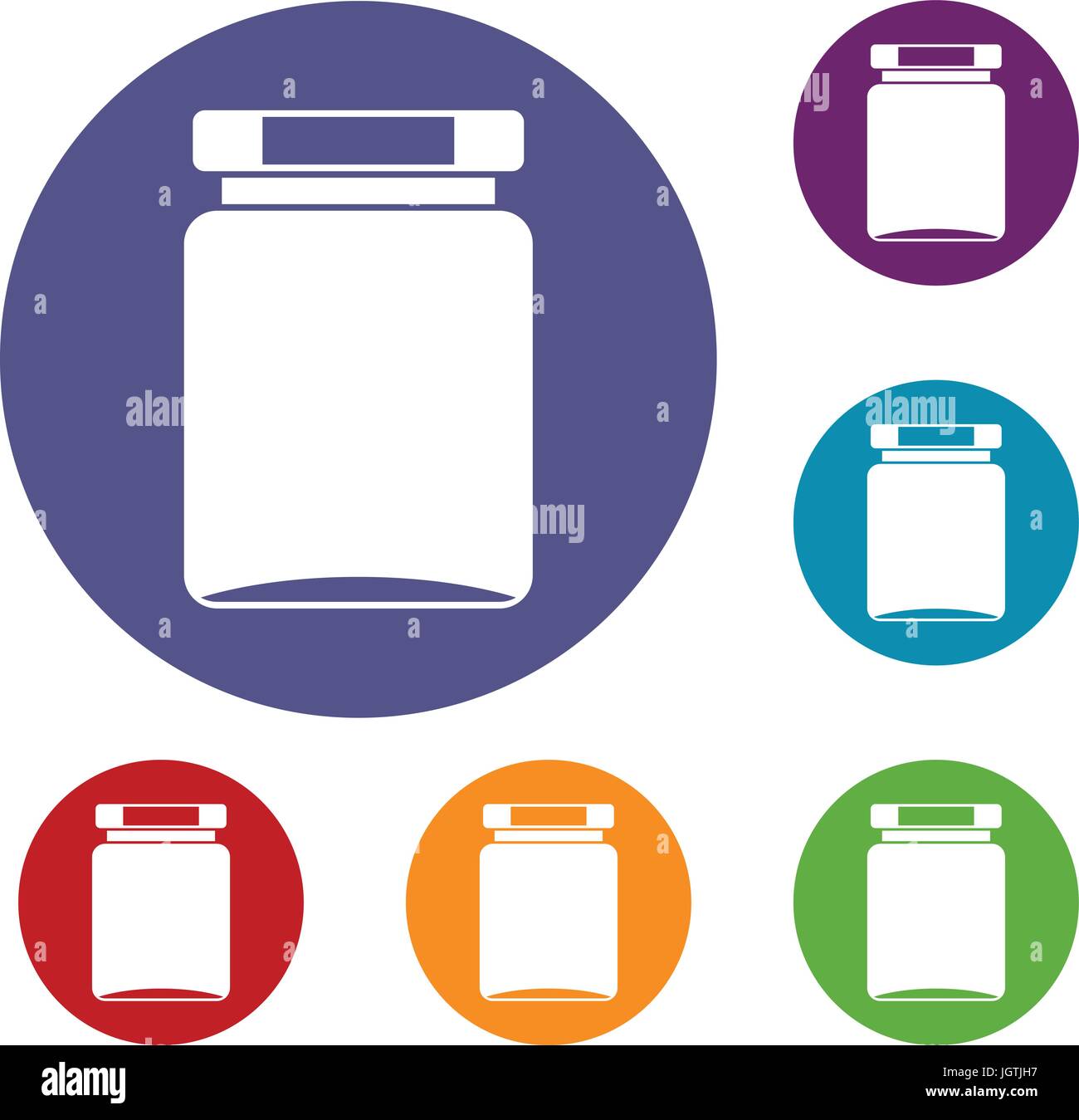 Jar circle logo hi-res stock photography and images - Alamy