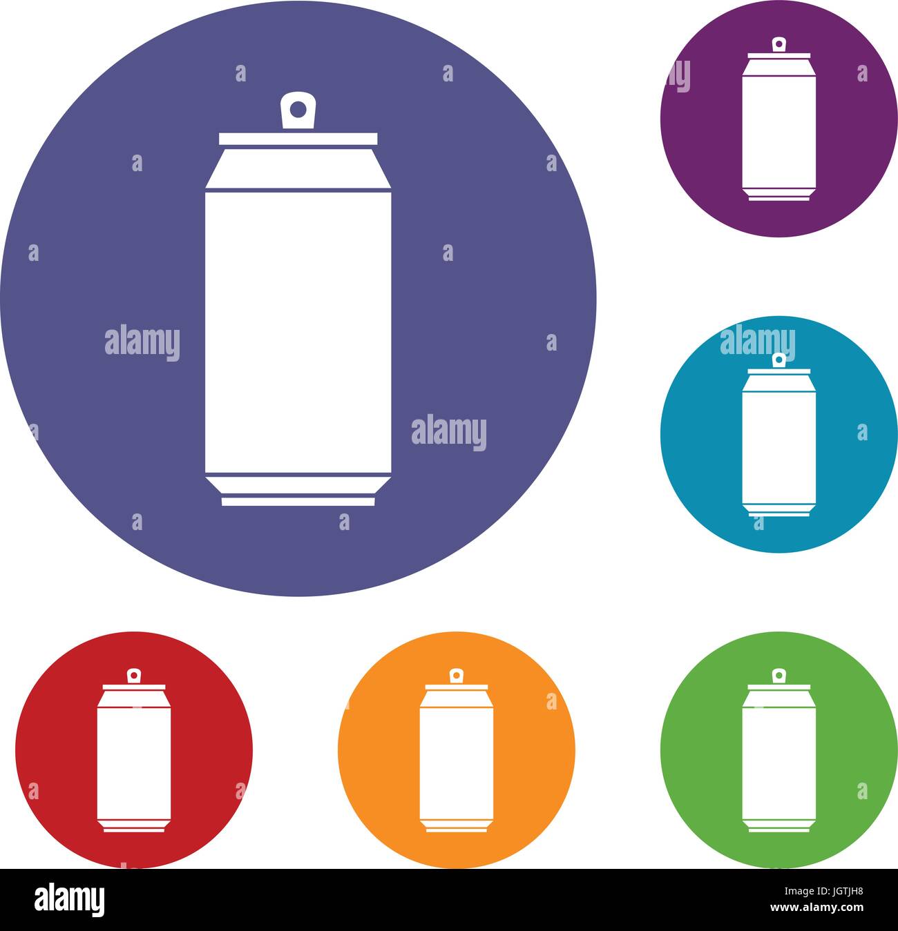 Can icons set Stock Vector Image & Art - Alamy