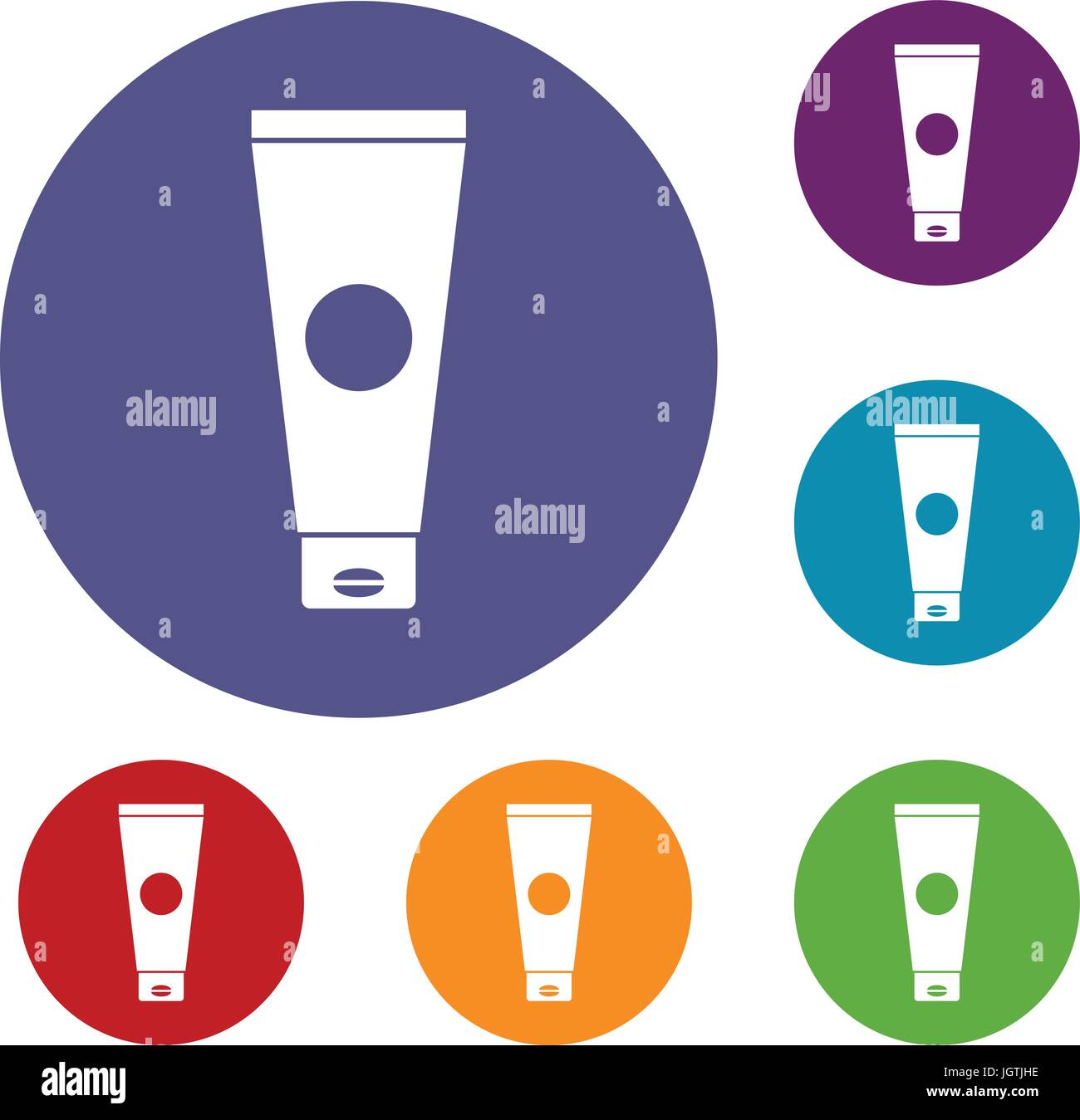 Cream tube icons set Stock Vector Image & Art - Alamy