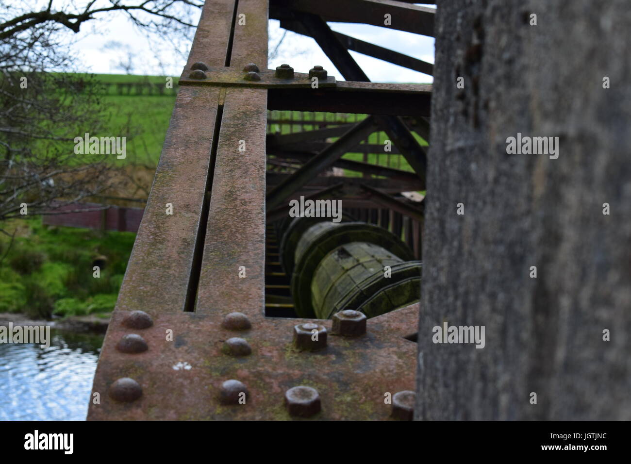 Pipe over water Stock Photo - Alamy