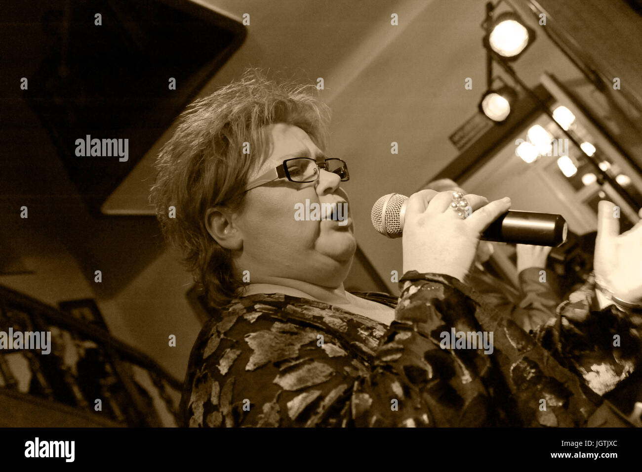 Lora Szafran - singer from Poland performing at a museum near Warszawa ...