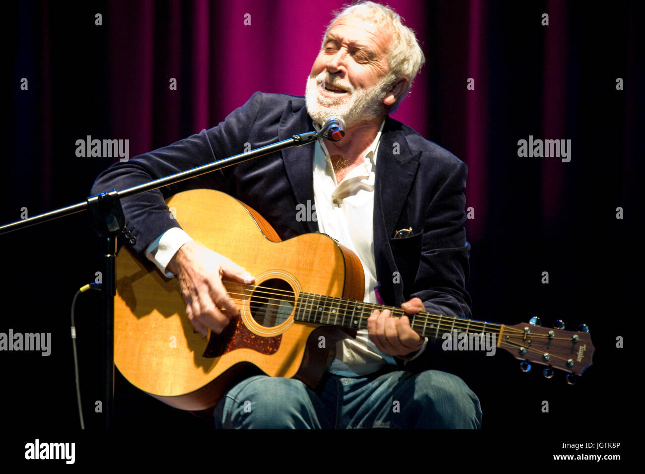 Gordon Haskell on stage in Warszawa, Poland Stock Photo - Alamy
