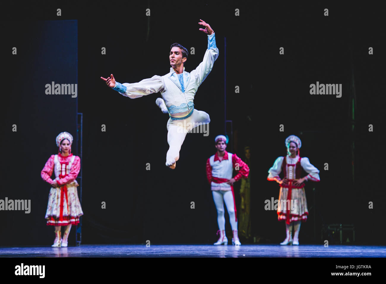 The National Cuban Ballet performing live on stage in Torino Photo ...