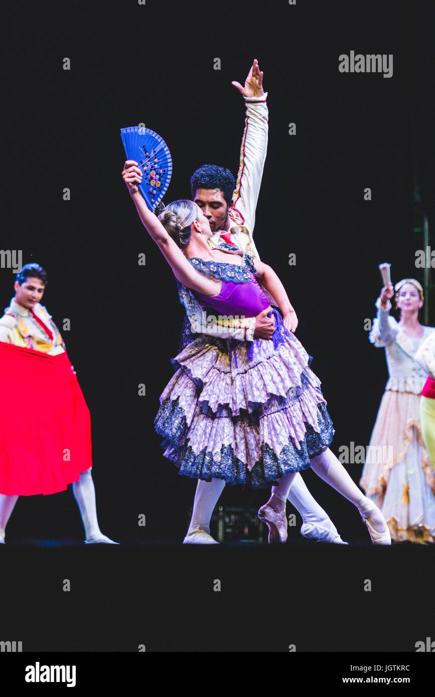 The National Cuban Ballet performing live on stage in Torino Photo ...