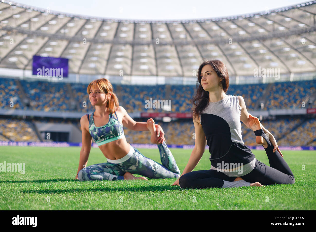 Female in yoga hi-res stock photography and images - Alamy