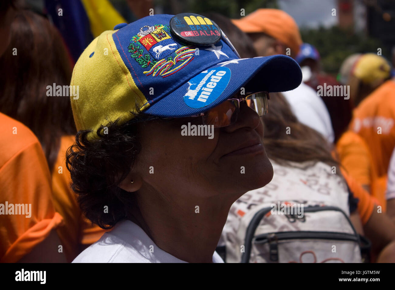 Caracas, Venezuela, 20th April, 2017. A barricade in a street in ...