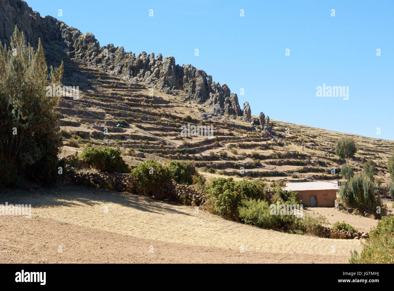 Isla Amantani, Titicaca Lake, Lima, Peru Stock Photo - Alamy