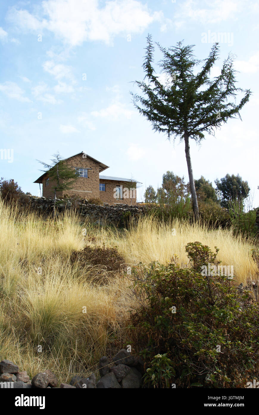 Isla Amantani, Titicaca Lake, Lima, Peru Stock Photo - Alamy